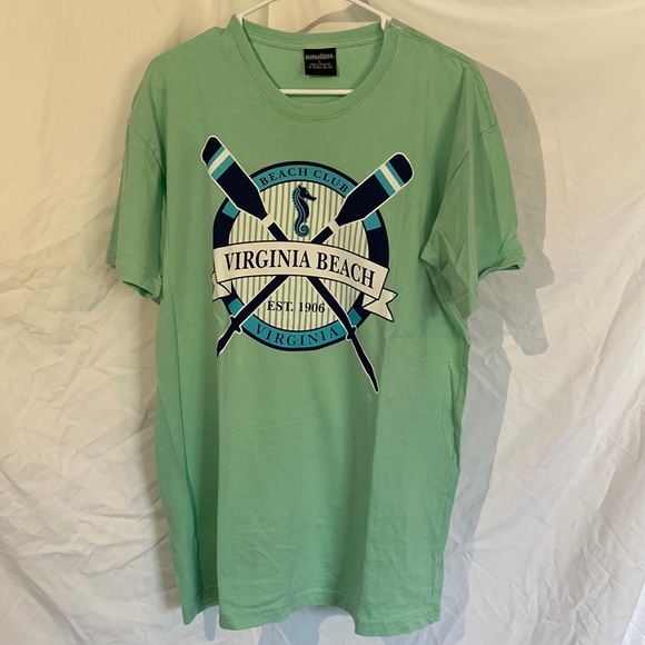 Sunsations | Shirts | Mens Virginia Beach Green Tshirt | Poshmark